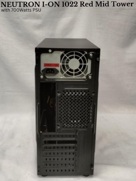 NEUTRON I-ON 1022 Red with 700Watts PSU | Mid Tower Pc Case, Computers ...