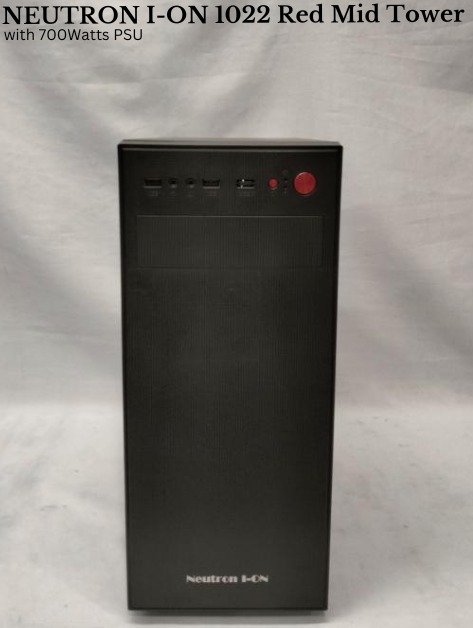 NEUTRON I-ON 1022 Red with 700Watts PSU | Mid Tower Pc Case, Computers ...