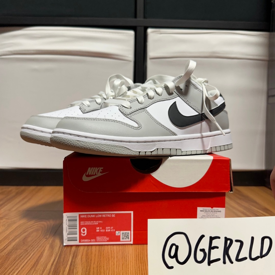 Nike Dunk Low SE Lottery Pack Grey Fog, Men's Fashion, Footwear ...