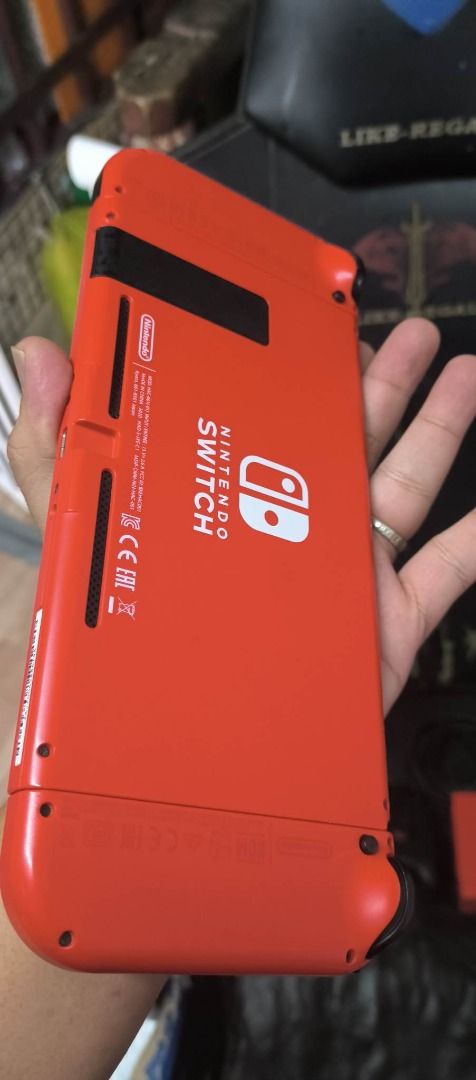 nintendo switch v2 mario red edition jaybee, Video Gaming, Video Game ...