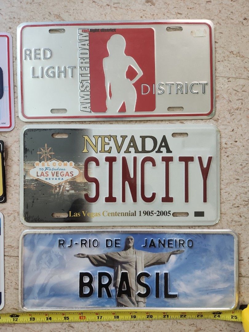 Novelty license plates, Hobbies & Toys, Memorabilia & Collectibles, Fan ...