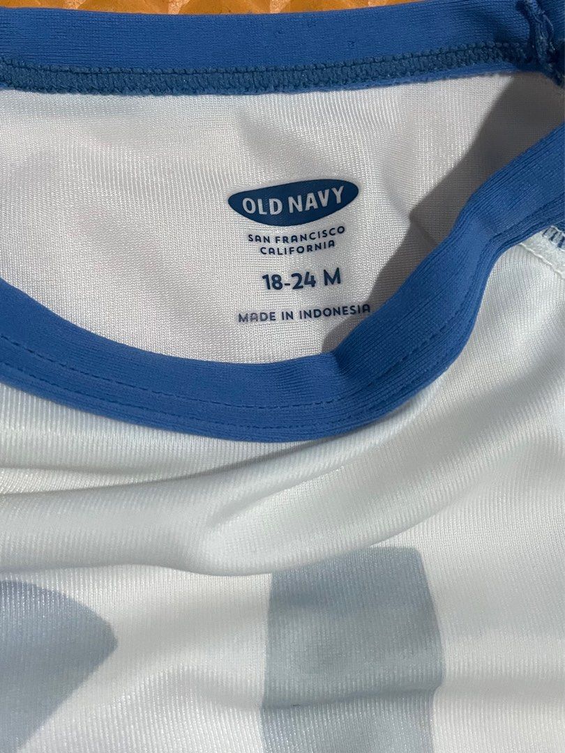 Old Navy Blue Swim Set, Babies & Kids, Babies & Kids Fashion on Carousell