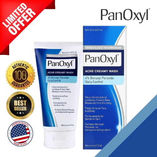 [ON HAND FROM USA] PanOxyl Acne Creamy Wash Benzoyl Peroxide 4% Daily ...