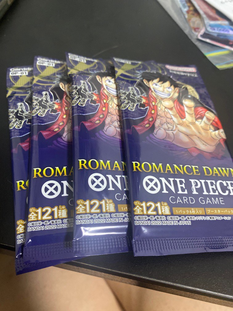 One piece card game OP01 booster pack, Hobbies & Toys, Toys & Games on ...