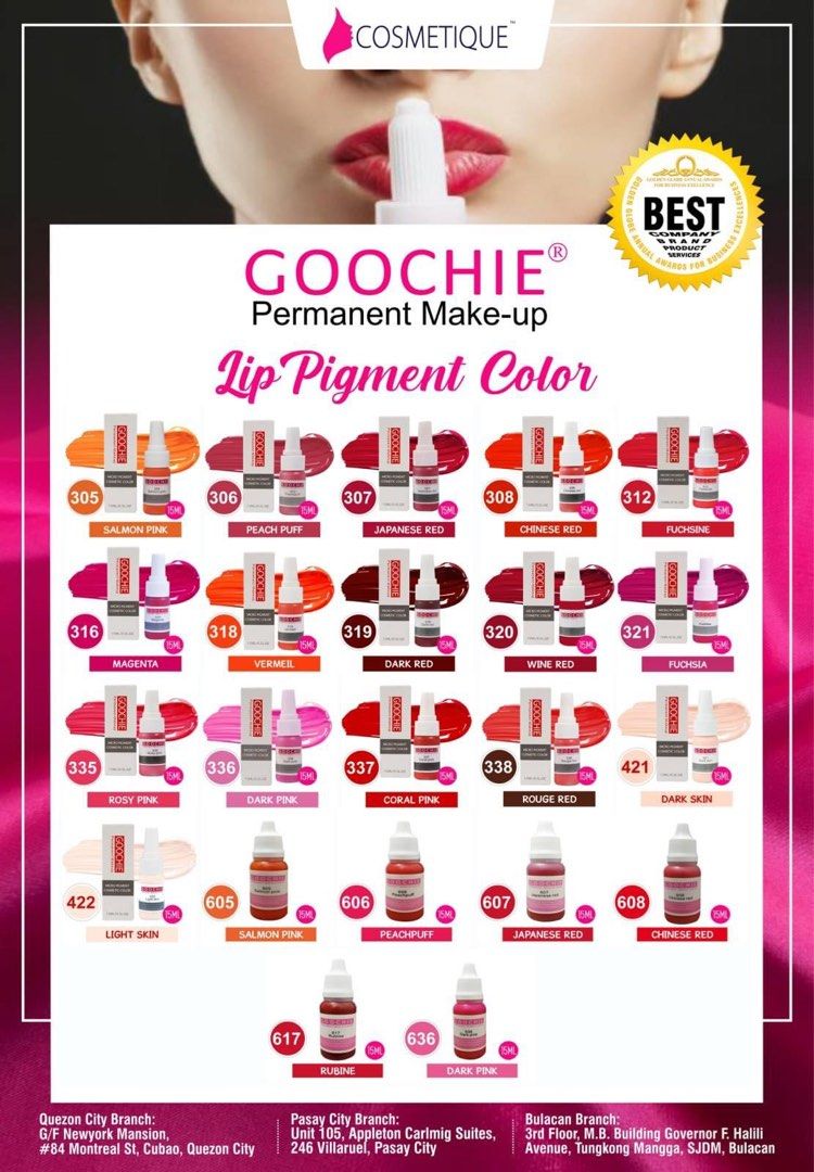 Original Goochie Pigment For Eyebrows And Lip Tattoo, Beauty & Personal ...