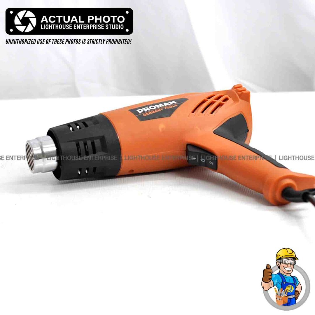 Original! PROMAN Germany 2000W Heat Gun / Adjustable Hot AirGun (PT ...