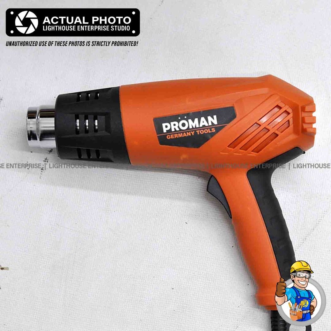 Original! PROMAN Germany 2000W Heat Gun / Adjustable Hot AirGun (PT ...