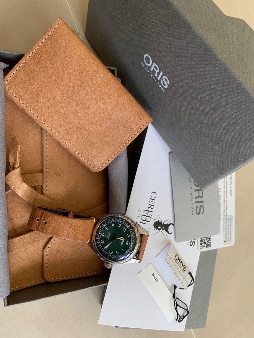 Oris 38mm Cervo Volante Green, Luxury, Watches on Carousell