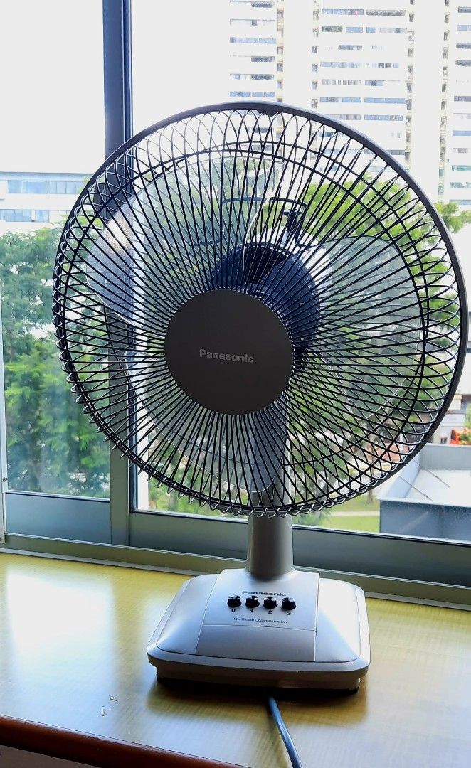 Panasonic F-300CSN 12" Desk Fan, 3 Speed, Plastic Blades, Detachable ...