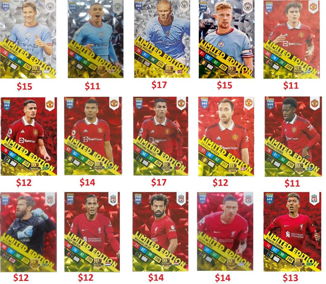 Panini FIFA 365 Adrenalyn XL 2023 - Limited Edition Cards (Messi ...