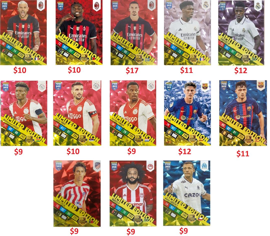 Panini FIFA 365 Adrenalyn XL 2023 - Limited Edition Cards (Messi ...
