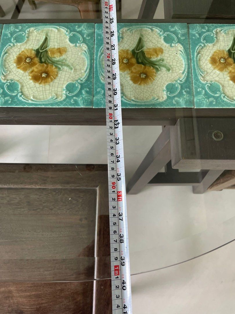 Peranakan Antique Dining Table Set, Furniture & Home Living, Furniture ...