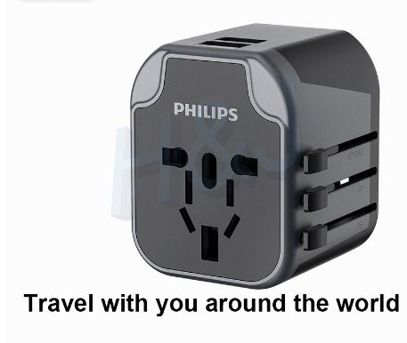 Philips Universal Travel Adapter All in One International Worldwide ...