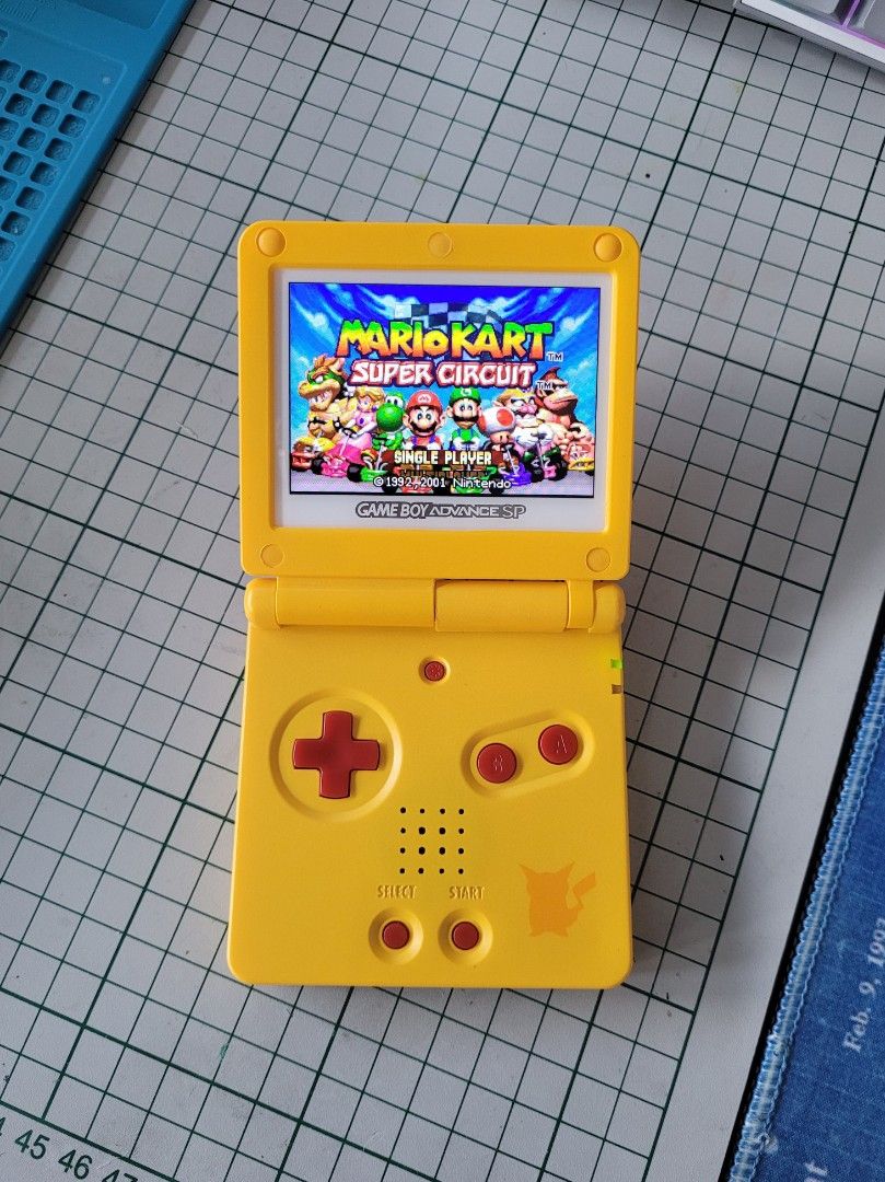 Pikachu IPS Modded Gameboy Advance SP GBA Nintendo Game Boy Pokemon ...