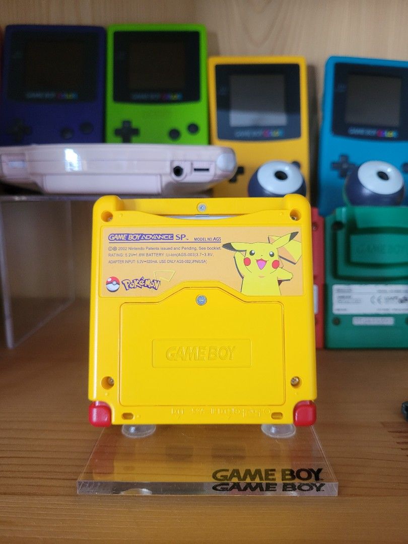 Pikachu IPS Modded Gameboy Advance SP GBA Nintendo Game Boy Pokemon ...