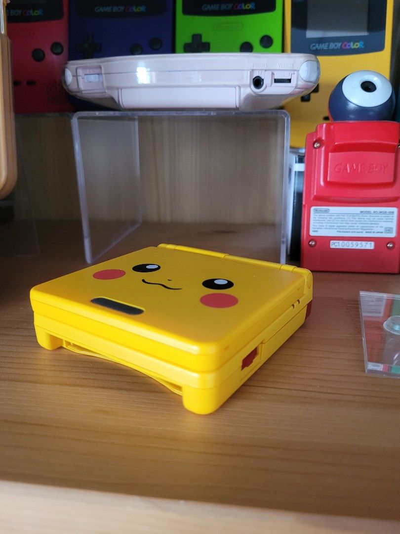 Pikachu IPS Modded Gameboy Advance SP GBA Nintendo Game Boy Pokemon, Video Gaming, Video Game ...