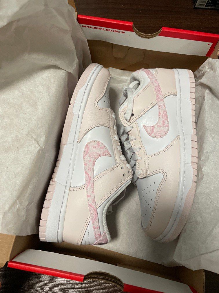 PINK PAISLEY DUNK LOW WMNS, Women's Fashion, Footwear, Sneakers on ...