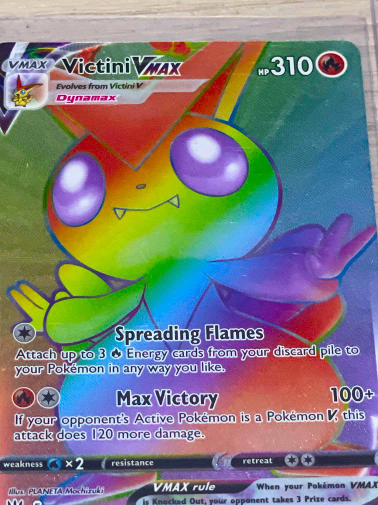 Pokemon Card Victini vmax rainbow 165 , Hobbies & Toys, Memorabilia ...