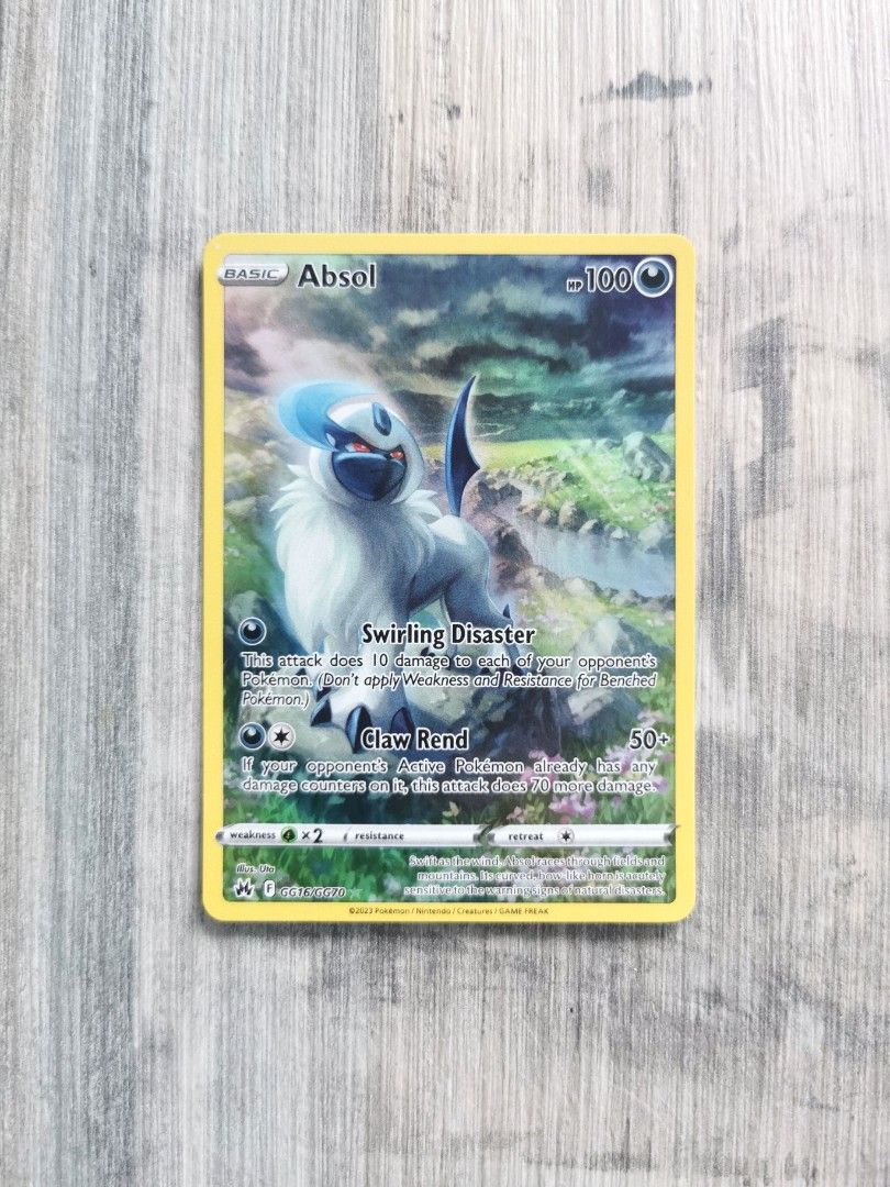 Pokemon TCG Absol Crown Zenith, Hobbies & Toys, Toys & Games on Carousell