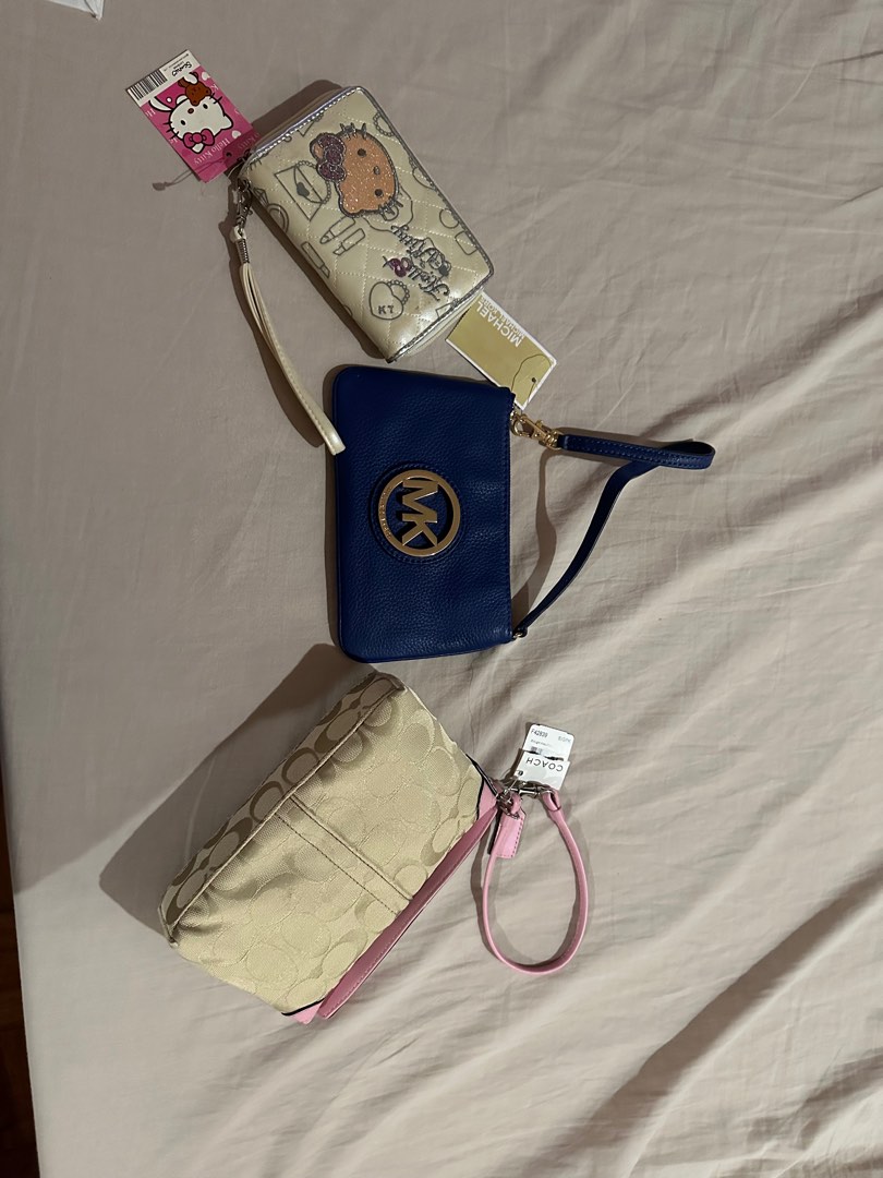 Pouch (Michael Kors, Coach and Hello Kitty), Women's Fashion, Bags ...