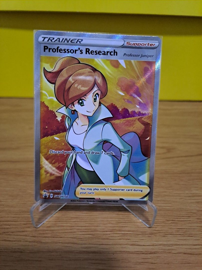 Professor's Juniper Research FA Full Art Trainer Pokemon Card, Hobbies ...