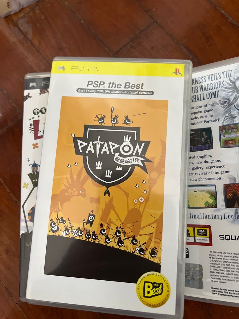 PSP Games - Black square, locoroco 2, Patapon, Final Fantasy, Tekken ...