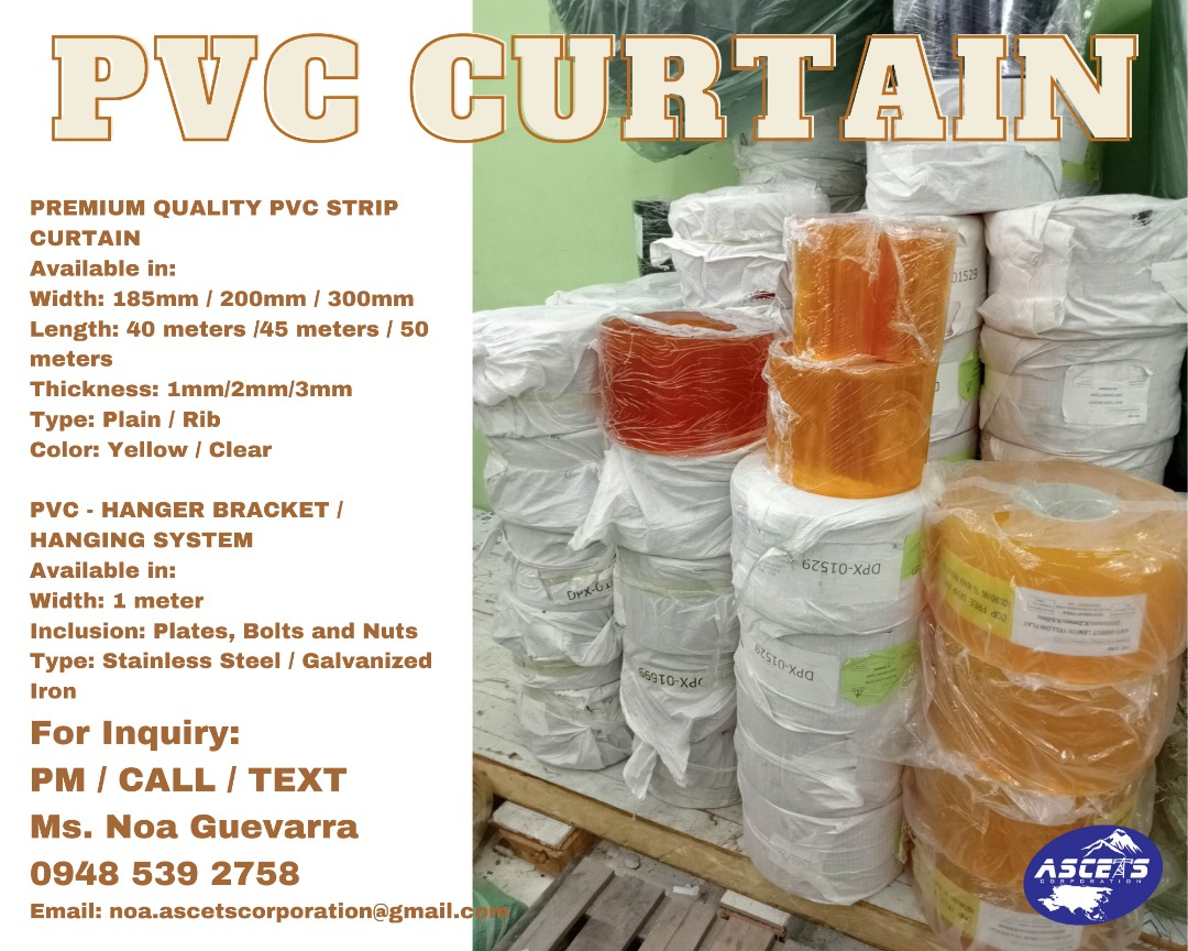 PVC Curtain and Bracket for Reefer Van, Furniture & Home Living, Home ...