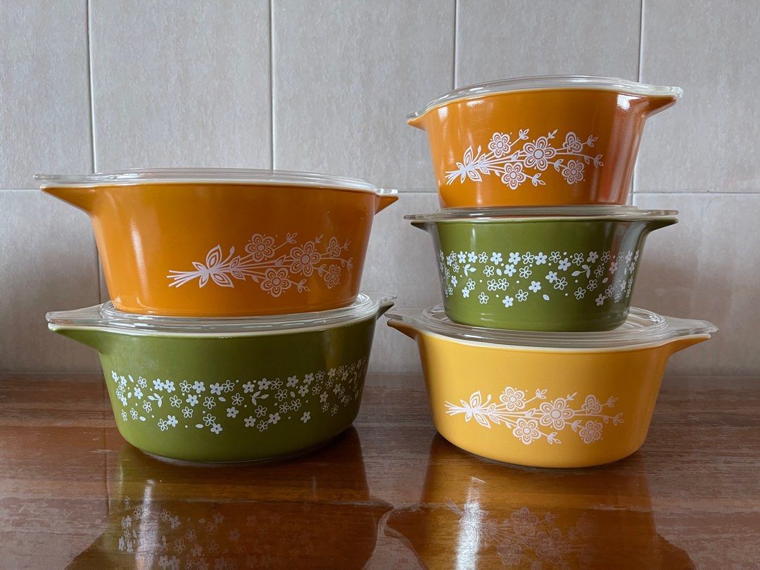 PYREX Corningwear x 5 items , Furniture & Home Living, Kitchenware ...