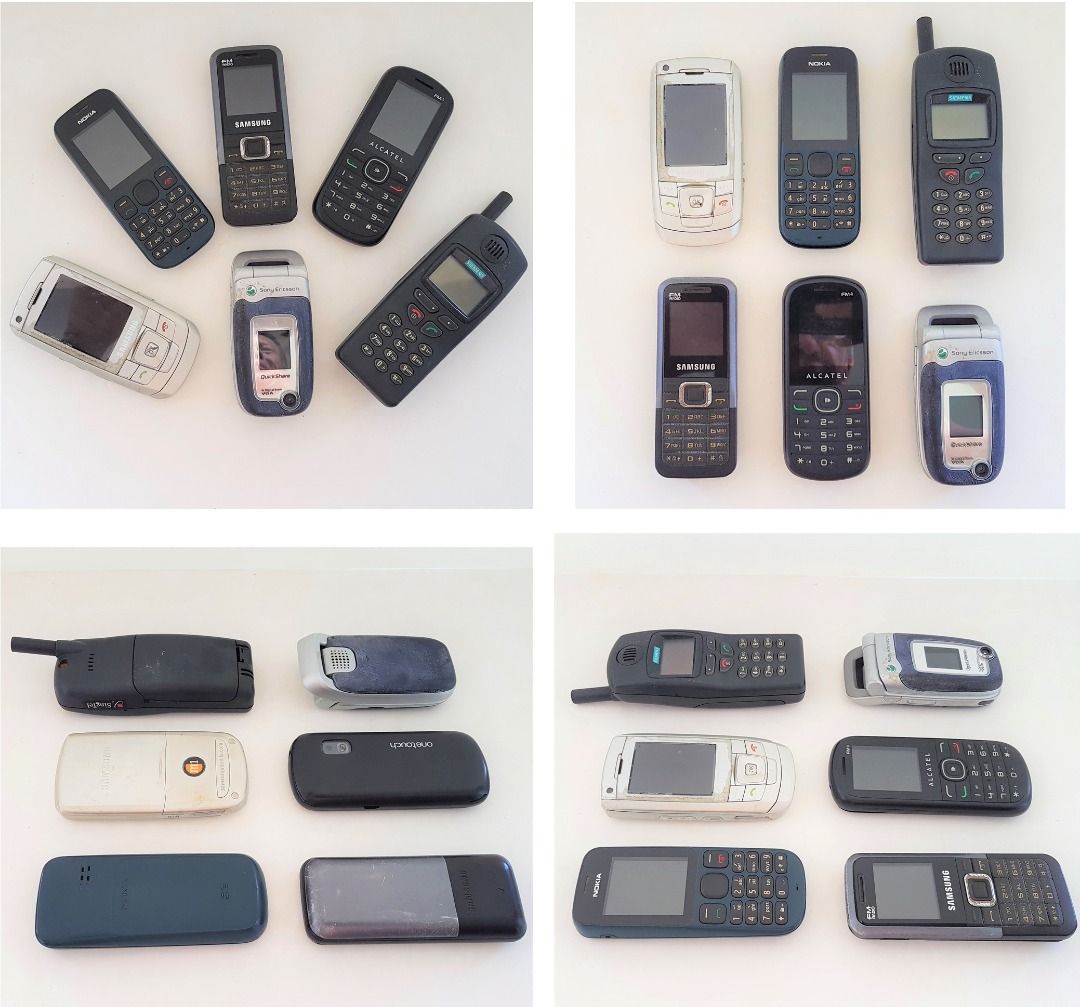 Rare Collectibles 6 Retro Mobile Phones Nokia Samsung Siemens Sony