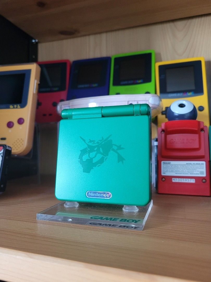 Rayquaza IPS Modded Gameboy Advance SP Nintendo Game Boy GBA Pokemon, Video Gaming, Video Game ...