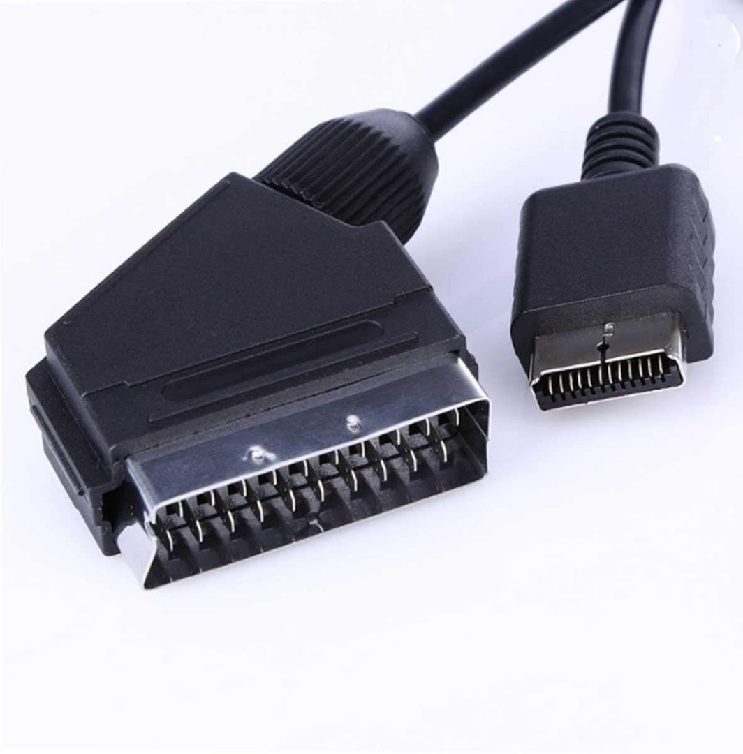 Real RGB Scart Cable for Playstation 1/2/3 (PS1, PS2, PS3), Mobile ...