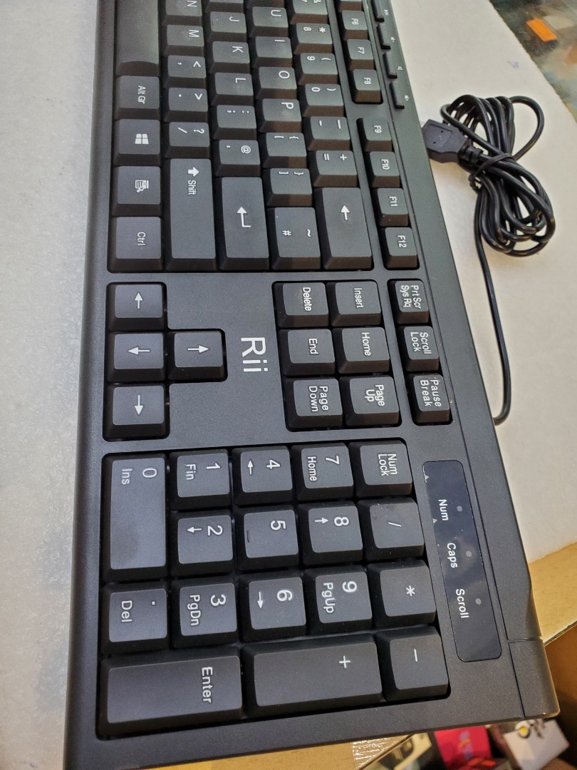 Rii Wired Keyboard RK907 - Black, Computers & Tech, Parts & Accessories ...