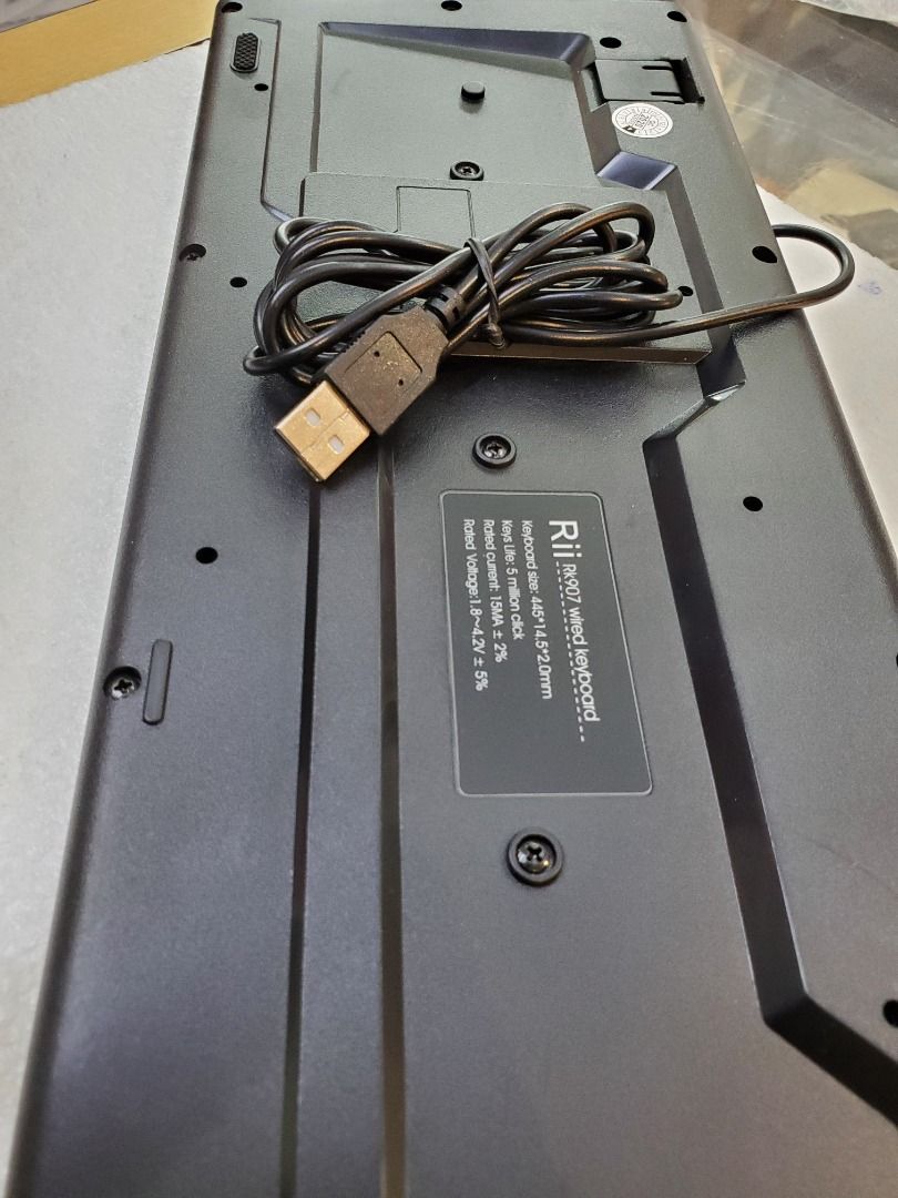 Rii Wired Keyboard RK907 - Black, Computers & Tech, Parts & Accessories ...