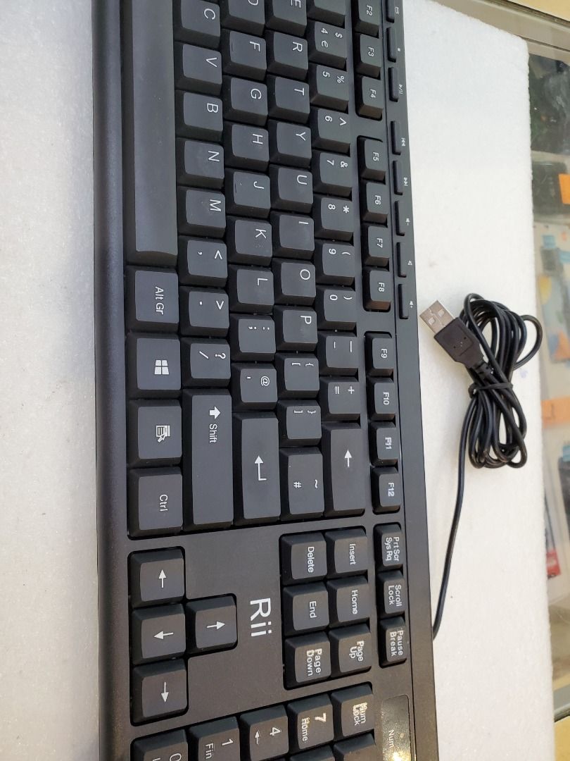 Rii Wired Keyboard RK907 - Black, Computers & Tech, Parts & Accessories ...