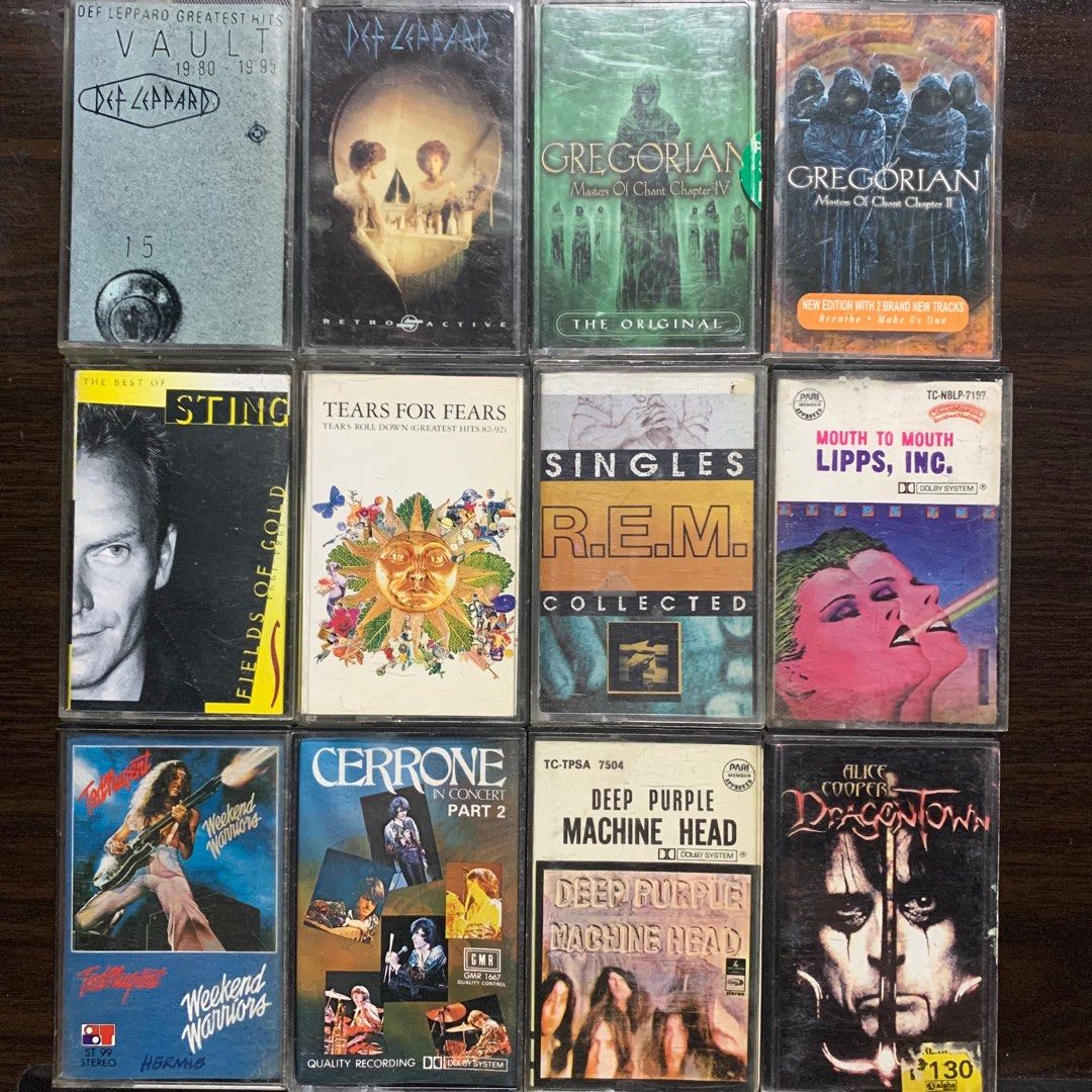 Rock Cassette Tapes, Hobbies & Toys, Music & Media, Music Accessories ...