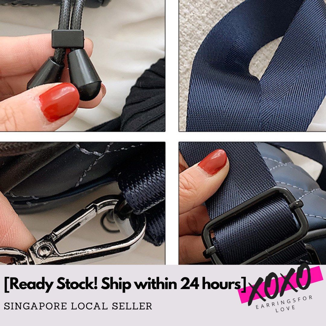 Round Cylinder crossbody bag with Broad Shoulder Strap, Women's Fashion ...