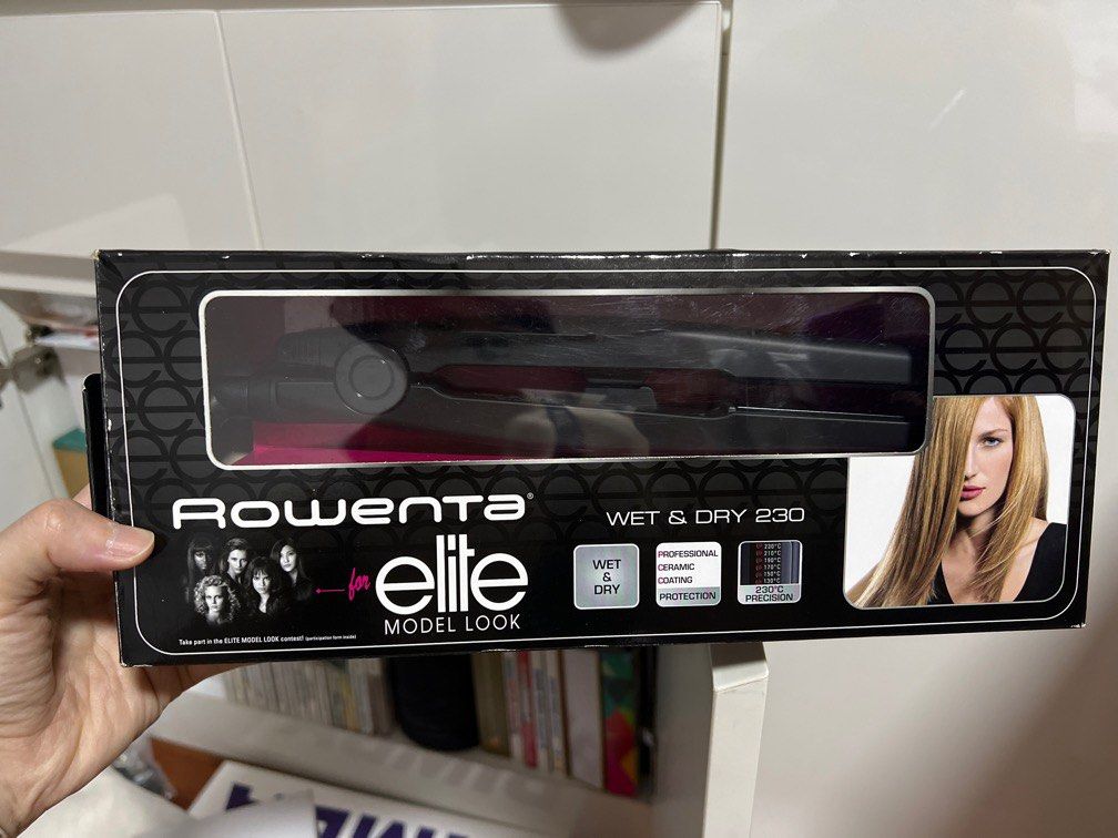 Rowenta Elite Model Look wet and dry 230 hair straightener ceremic, Beauty & Personal Care, Hair ...