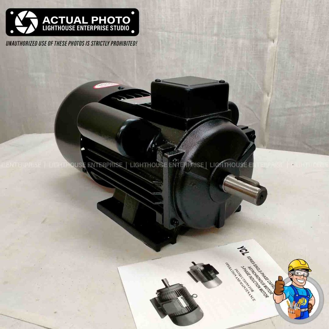 SATO Heavy Duty 1.5HP Electric Motor / Single-phase Capacitor-Start ...