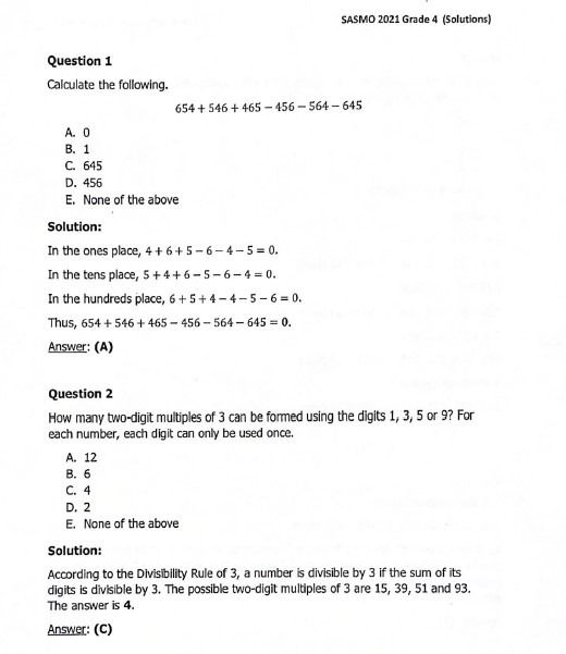 Science Olympiad | Primary school science | Science| Math | IMSO ...