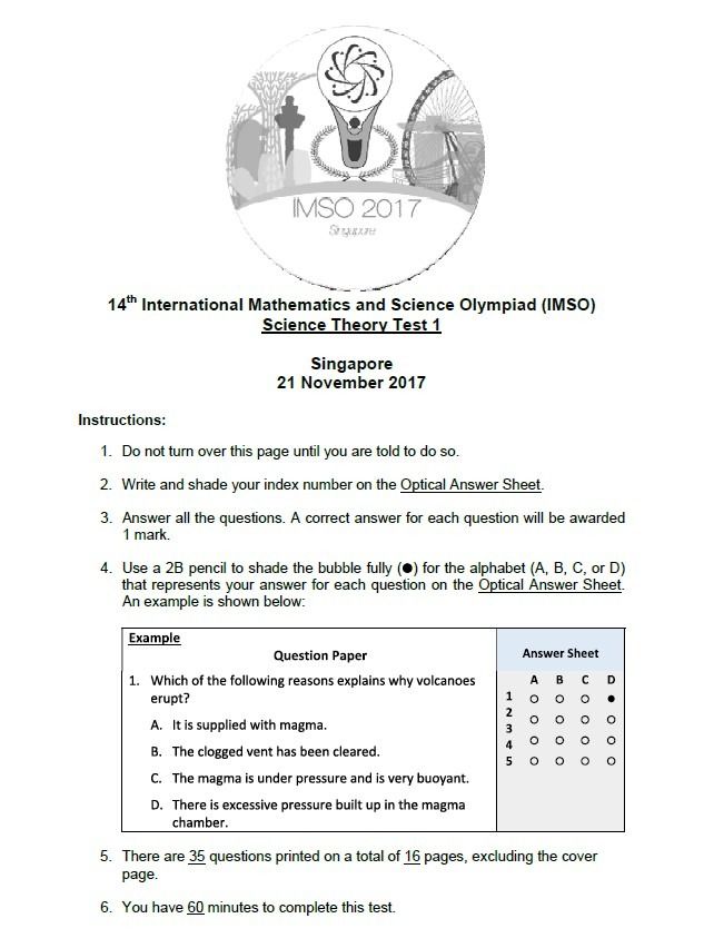 Science Olympiad | Primary school science | Science| Math | IMSO ...