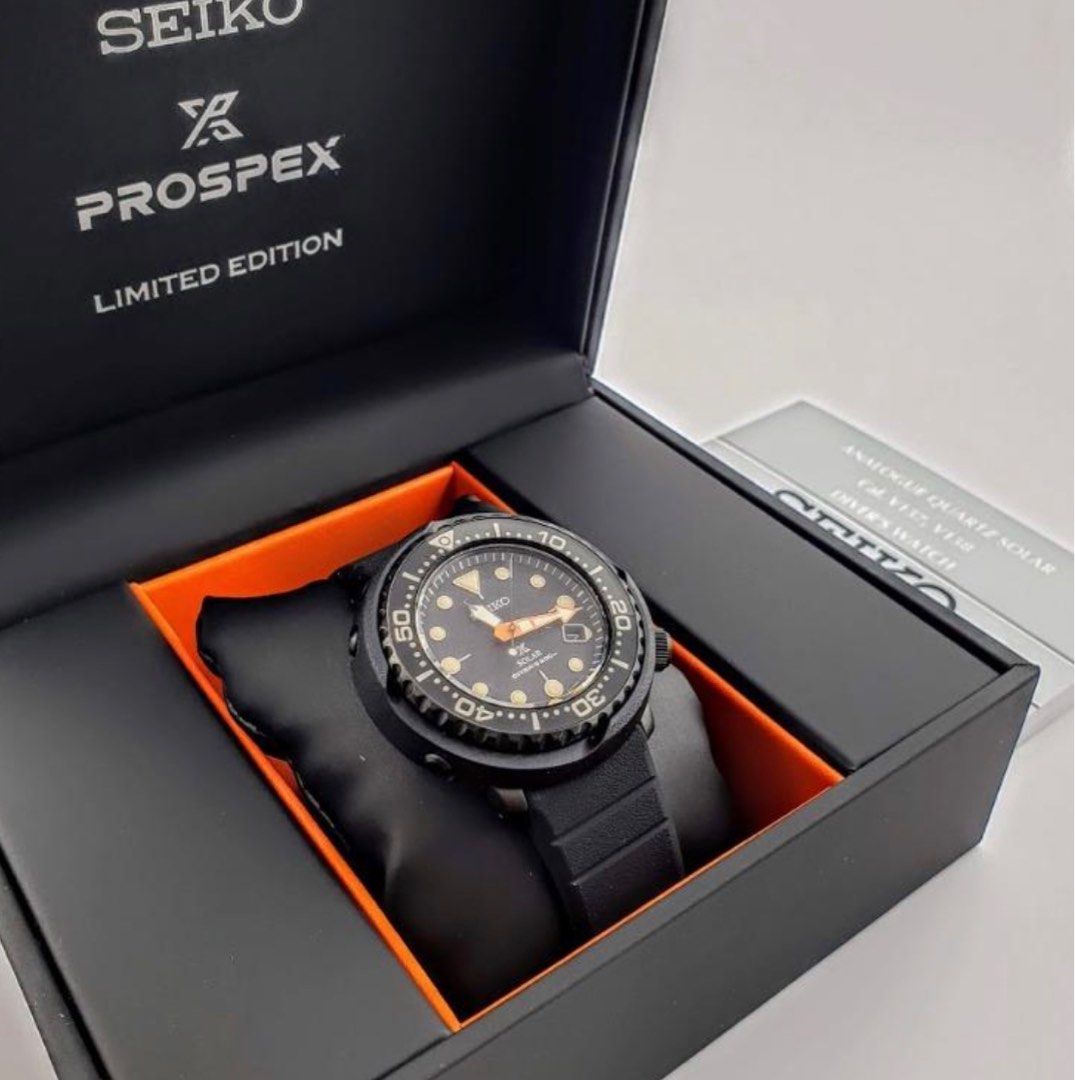 Seiko Tuna diver watch PROSPEX 精工潛水錶 SNE577P1 太陽能 限量, 名牌, 手錶 - Carousell