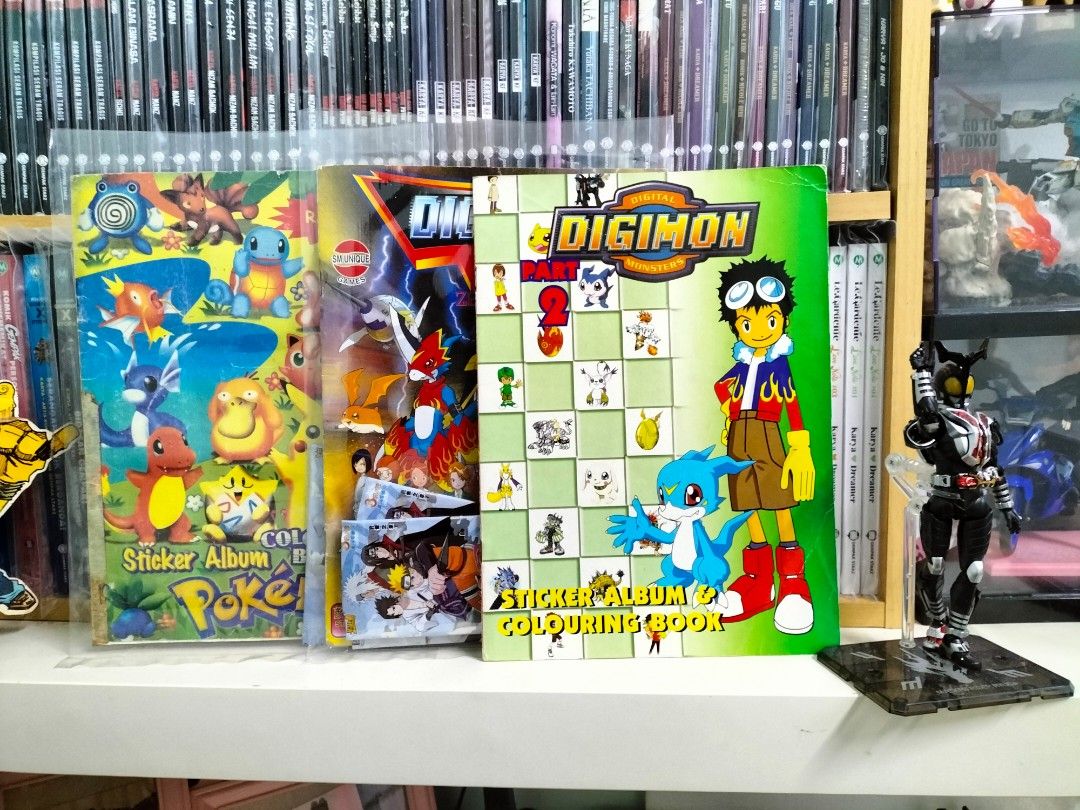 Set buku sticker digimon Dan pokemon, Hobbies & Toys, Books & Magazines ...