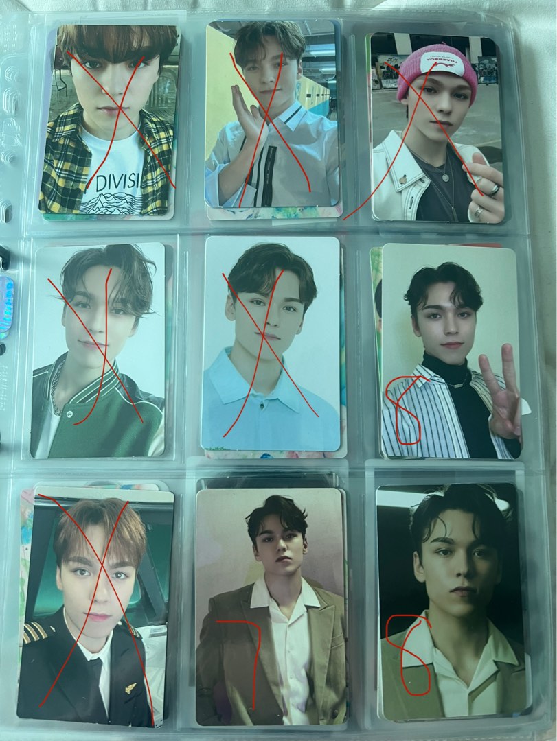 SEVENTEEN VERNON PHOTOCARDS, Hobbies & Toys, Memorabilia & Collectibles ...