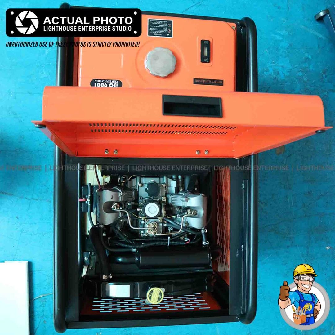 SHARK ITALY 4.5kva 300A Open Type Water Cooled Diesel Welding Generator ...