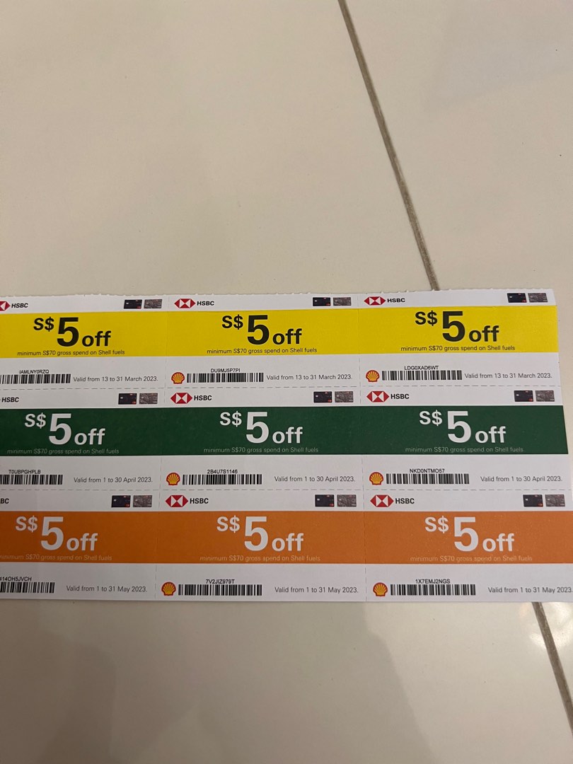 Shell Petrol Discount Voucher, Tickets & Vouchers, Vouchers on Carousell