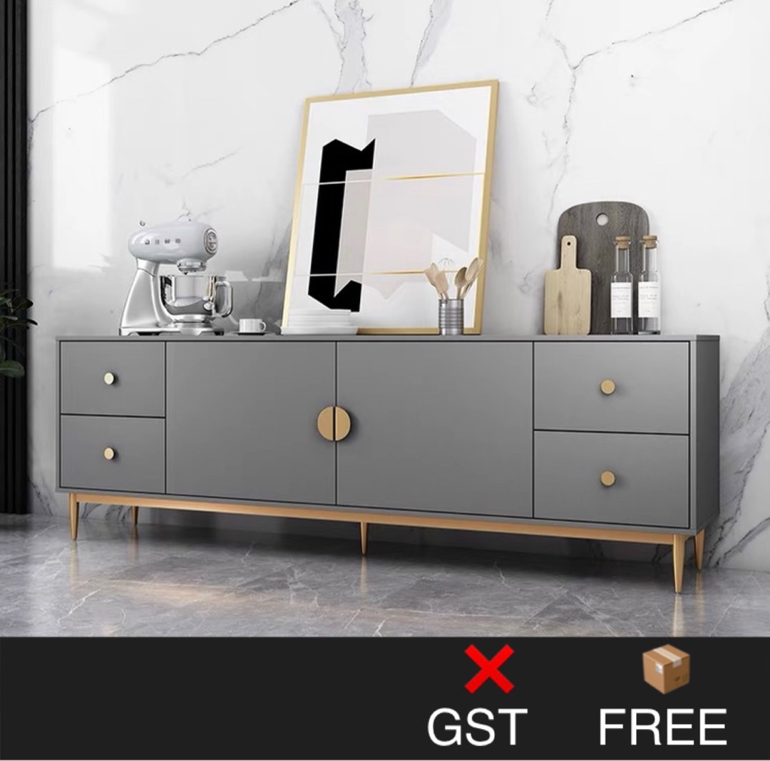 TV Console TV Cabinet Sideboard Buffet Table Side Console Table Drawer ...