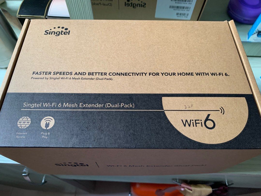 Singtel WIFI 6 Mesh Extender, Computers & Tech, Parts & Accessories ...