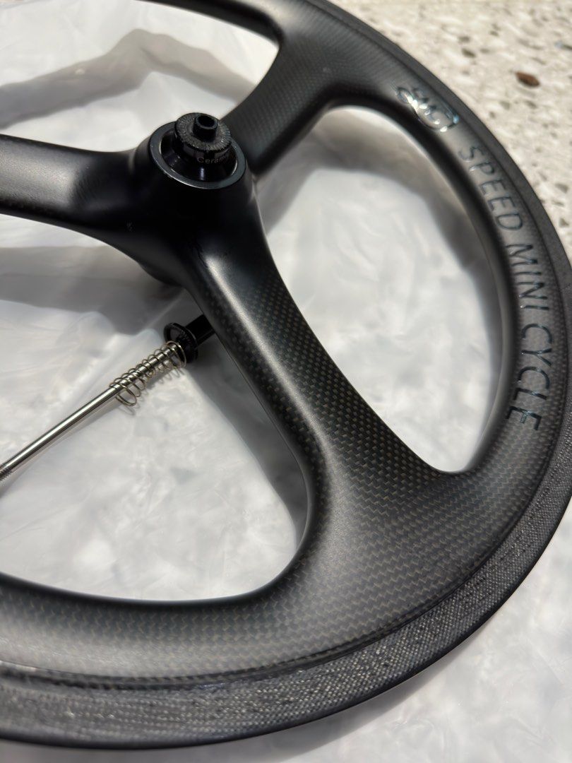 SMC carbon tri spokes for Brompton, Sports Equipment, Bicycles & Parts ...