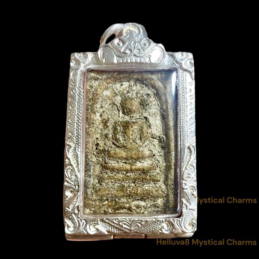 Somdej Bang Khun Prom Wat BangKhunProm BE 2500 Real Silver Open-Close ...