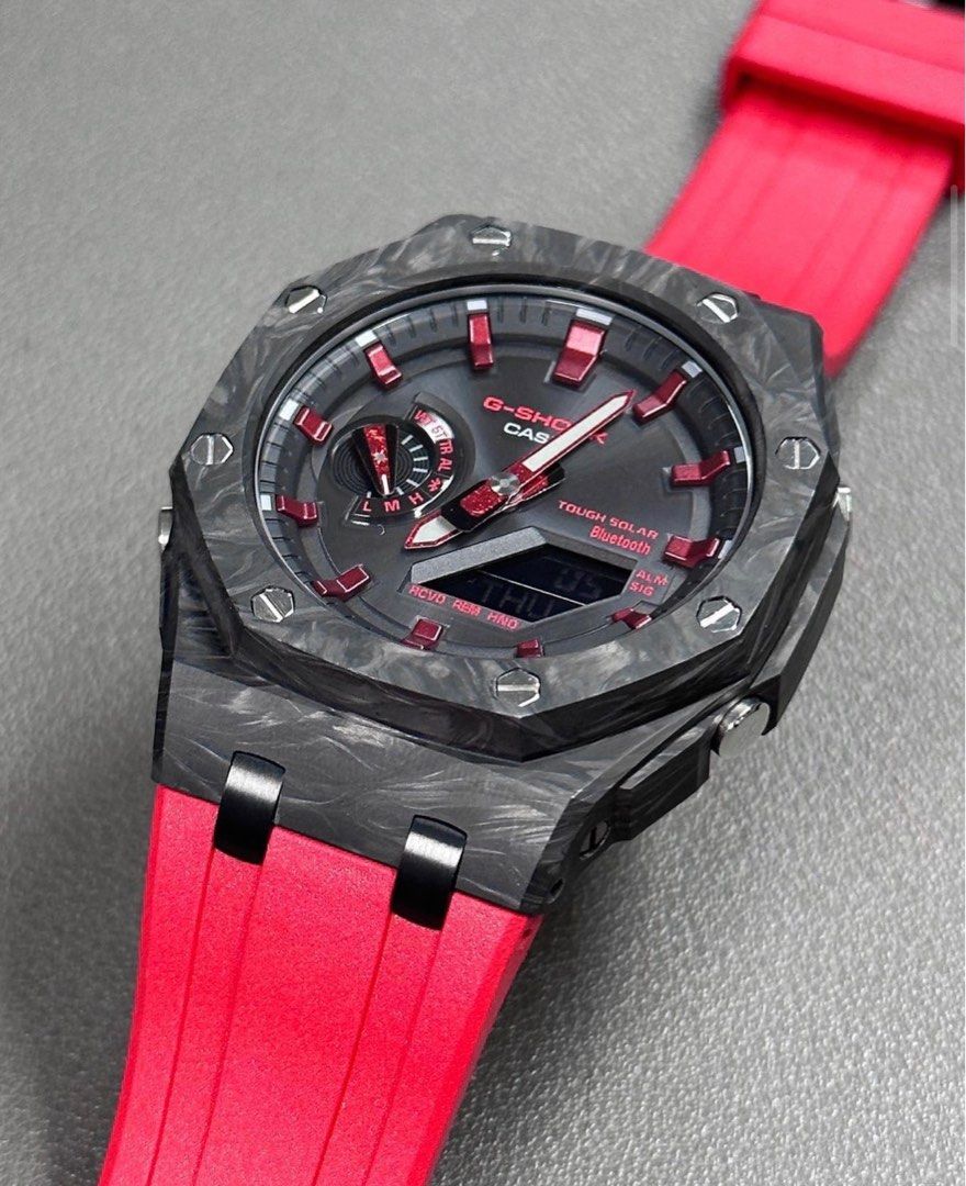 SPECIAL EDITION CARBON FIBER CUSTOM GSHOCK CASIOAK GA2100 GA2110 ...
